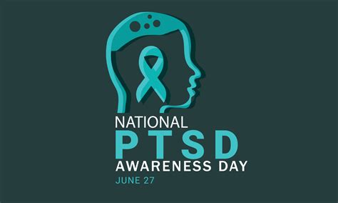 National Ptsd Awareness Day Background Banner Card Poster Template