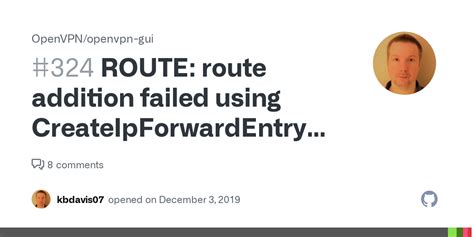 ROUTE Route Addition Failed Using CreateIpForwardEntry The Parameter Is Incorrect Status