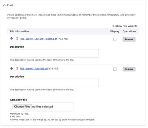 Adding Files In Drupal Informatics Learning Technology Service