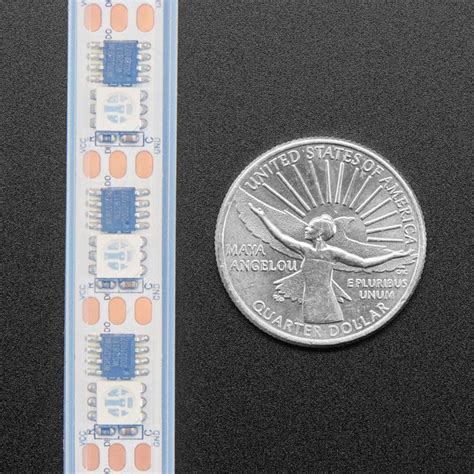 Adafruit High Density Neopixel Uv Led Strip With 60 Led M White Pcb 1m The Pi Hut