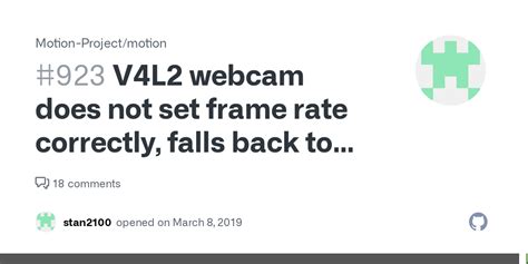 V4l2 Webcam Does Not Set Frame Rate Correctly Falls Back To Default