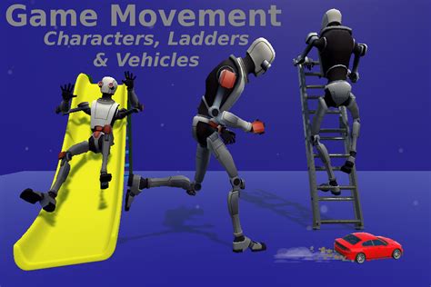 game movement characters ladders and vehicles game toolkits unity asset store