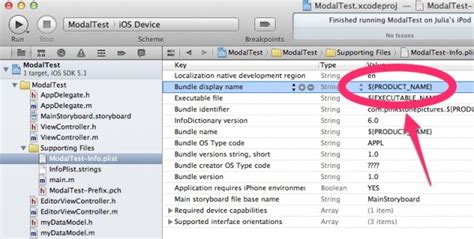 how to rename your ios app in xcode 4 x x ios dev diary