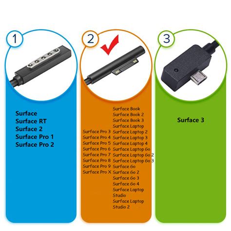 Genuine Microsoft Surface W Charger Model For Surface Pro X Book Laptop Go