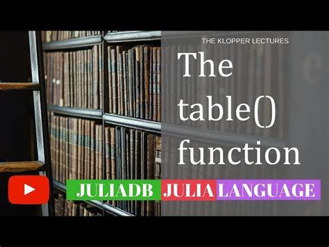 Free Video Julia From Youtube Class Central