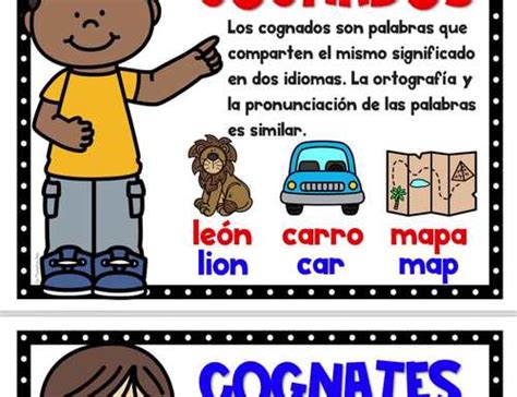 Cognates Anchor Charts By La Maestra Pati Bilingue Tpt