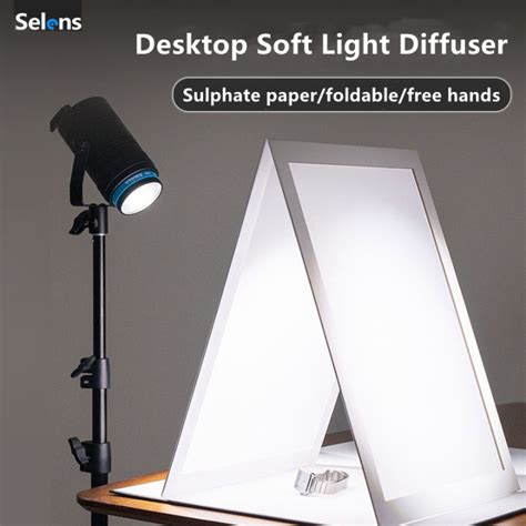 Selens Photography Props Foldable Soft Light Diffuser Desktop Sulphate