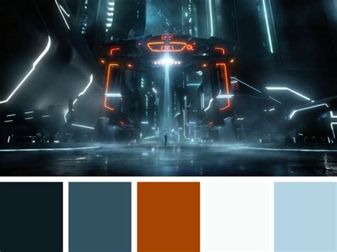 Sci Fi Color Palette Orange And Blue Цвет Маркетинг Дизайн