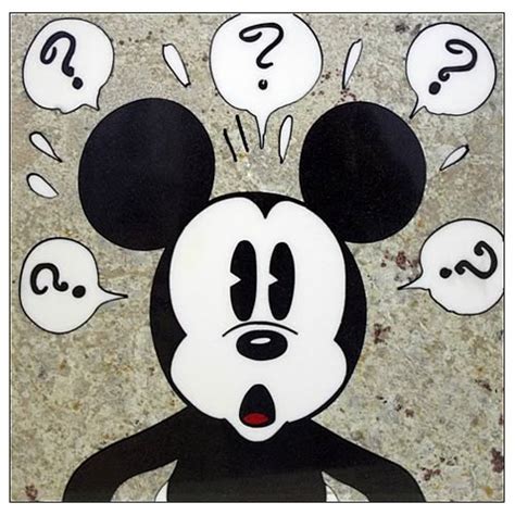 Mickey Mouse Confused Mickey Mouse Gefühlskarte Mickey Emotions