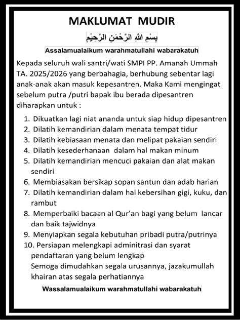 Maklumat Mudir 2 Pdf