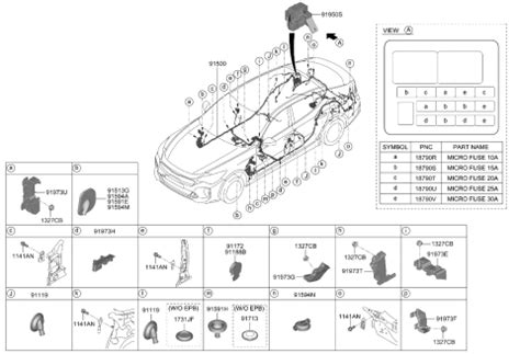 Wiring Harness Floor 2023 Kia Stinger