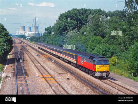 A Class 47 Diesel Locomotive Number 47500 Working An Intercity Cross