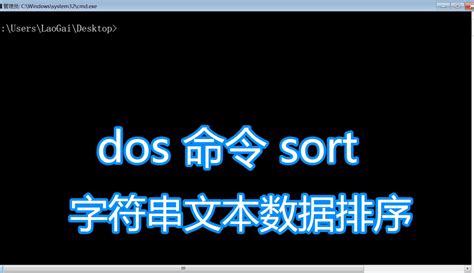 【老盖聊技术】dos命令sort教程,字符串文本文件数据排序,bat批处理脚本 教育视频 免费在线观看 爱奇艺 【老盖聊技术】dos命令sort教程,字符串文本文件数据排序,bat批处理脚本 教育视频 免费在线观看 爱奇艺