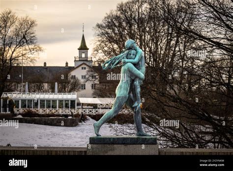 Oslo - February 11 2023: Statues in the famous Vigeland Park in Oslo, Norway Stock Photo - Alamy