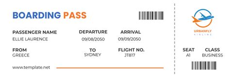 Free Boarding Pass Template To Edit Online