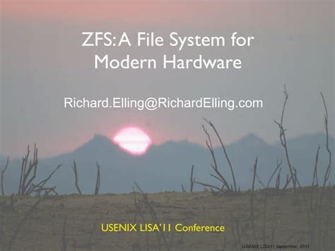 Zfs Tutorial Lisa 2011 Key