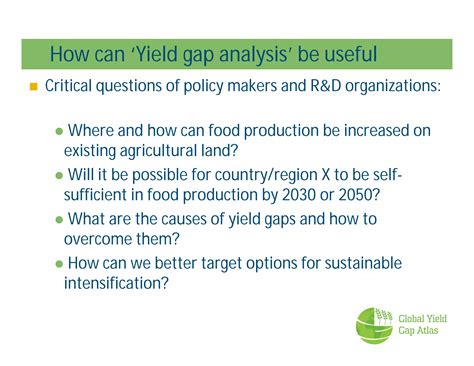 How Can ‘yield Gap Analysis Be Useful Global Yield Gap Atlas Gyga Pdf