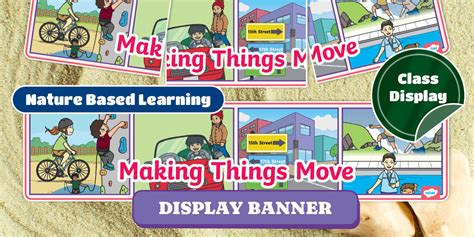 Outdoor Stem Display Banner Making Things Move