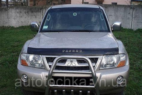 Дефлектор на Капот (мухобойки) Mitsubishi Pajero Wagon III 1998-2006 ...