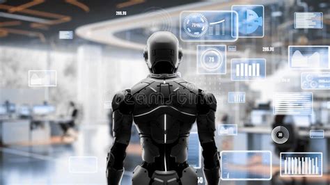 Future Robot Engineering Llm Artificial Intelligence Ai Solutions With Lisp Stock Illustration