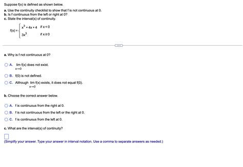 Solved Suppose F X Is Defined As Shown Below A Use The Chegg Com