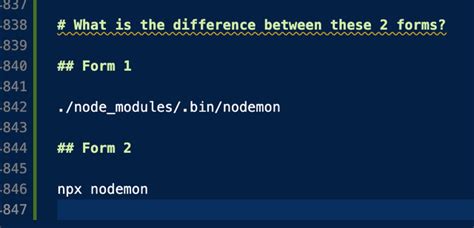 what is the difference between these 2 forms of running nodemon r node