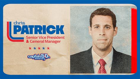 Capitals Promote Chris Patrick To General Manager