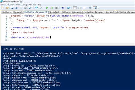 List Wsus Groups And Add Content To Html File Microsoft Qanda
