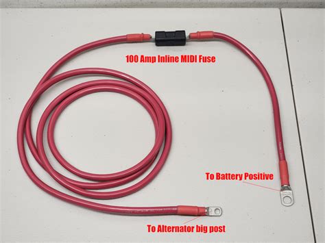 Alternator Battery Cable Derby Wiring Solutions Llc