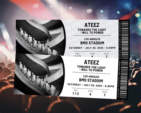Editable Ateez World Tour Towards The Light Will To Power Concert