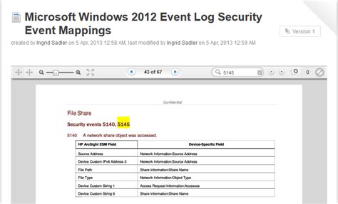 Event Id 5145 Mapping Error On Share Informationshare Name Arcsight Discussions