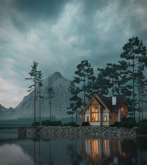 Домик в горах On Behance