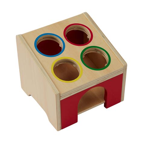 6 Piece Wooden Hammer Pound Cube Kmart