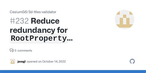 Reduce Redundancy For `rootproperty` Validation · Issue 232 · Cesiumgs