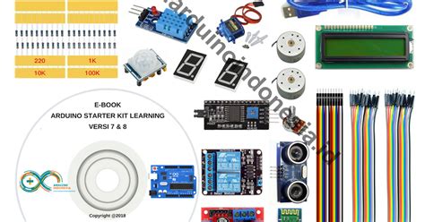 arduino uno r3 starter kit learning versi 7 paket belajar arduino for