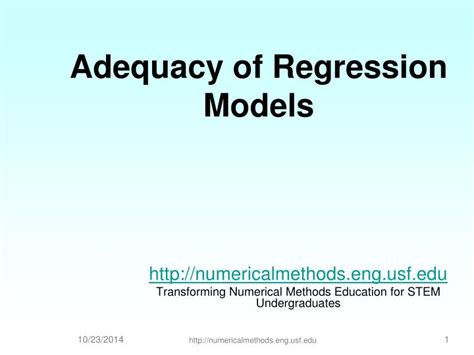 Ppt Adequacy Of Regression Models Powerpoint Presentation Free