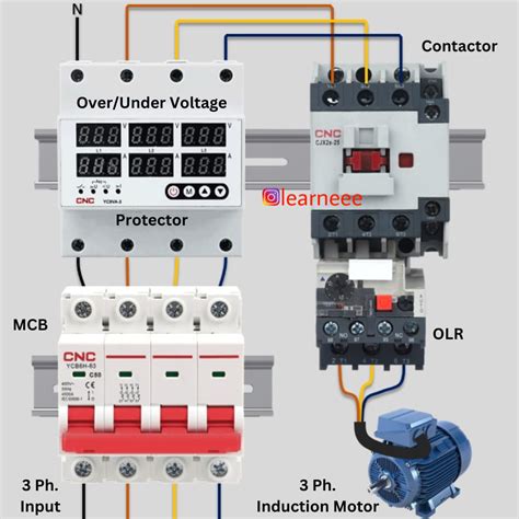 Learn Eee Three Phase Induction Motor Connection With 4
