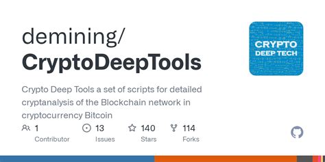 Github Deminingcryptodeeptools Crypto Deep Tools A Set Of Scripts