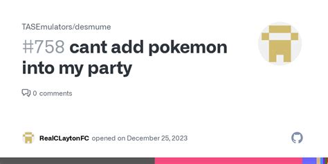 cant add pokemon into my party · issue 758 · tasemulators desmume · github