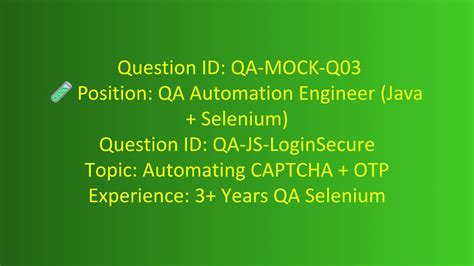Automation Testing Mock Interview Questions Java With Selenium