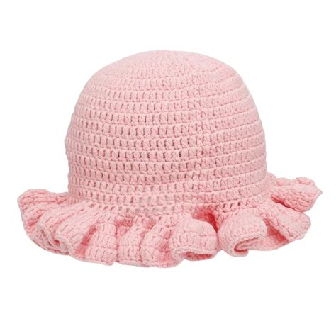 Aka Pink Crochet Ruffle 1908 Bucket Hat Prime Heritage Ts