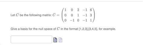 solved 2 3 6 8 1 1 2 4 5 1 let c be the following matrix c