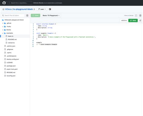 github hideoo ts playground block github block to embed a typescript