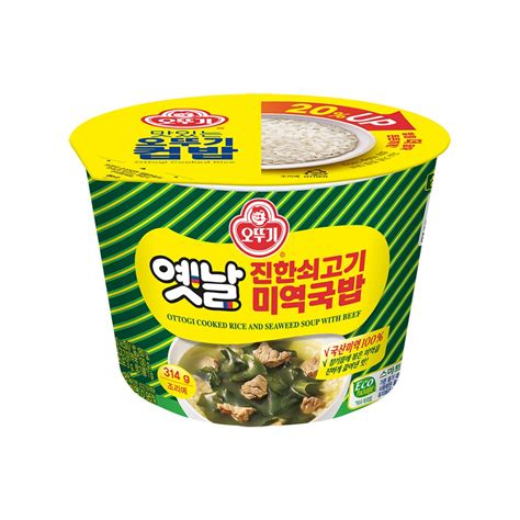 1 1 2개묶음 오뚜기 컵밥미역국밥 배민스토어