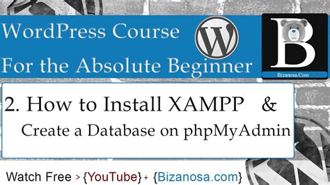 2 how to install xampp and create database phpmyadmin