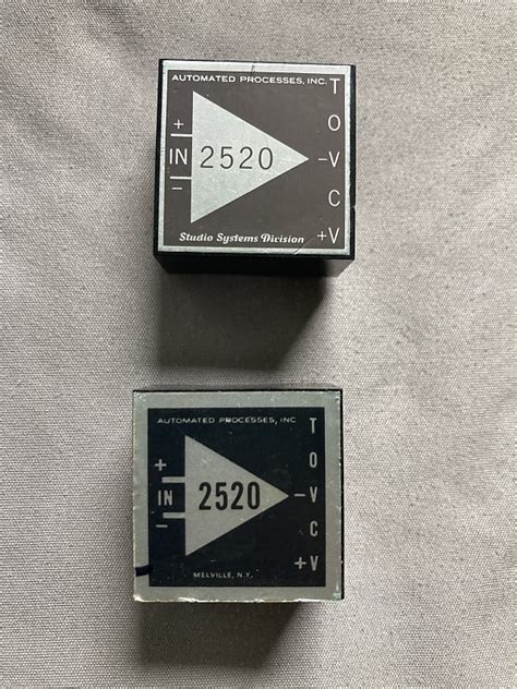 Api Api 2520 Op Amp Pair Vintage Farmingdale Melville 1970 Reverb