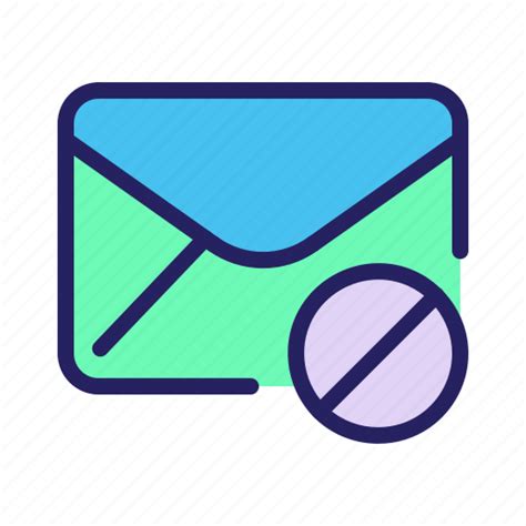 Block Blocked Communication Email Mail Message Icon Download On