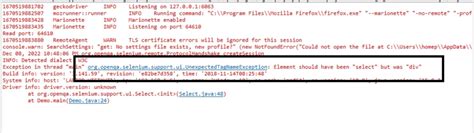 resolve [unexpectedtagnameexception element should have been select