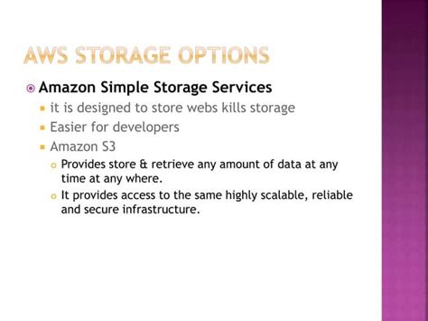 Aws Storage Options Pptx