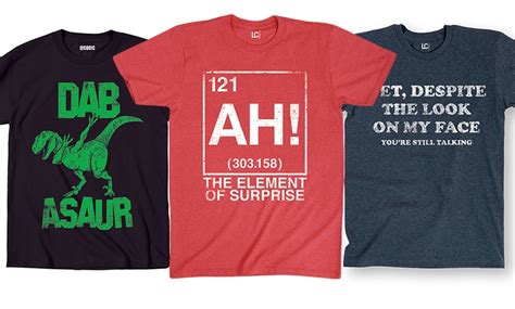 Mens Assorted Humor Tees Groupon Goods